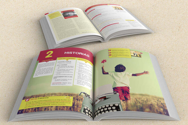 Diseño interior libros de texto. Secundaria – Estudio D-Albareda